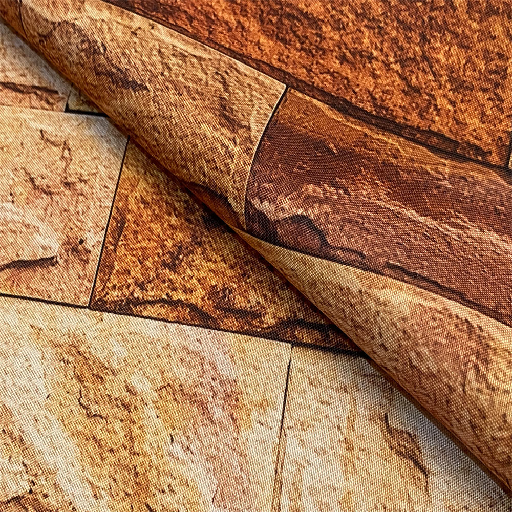 Tecido Sublimado Tijolo Marrom | Enrolado Tecidos - Enrolado Tecidos